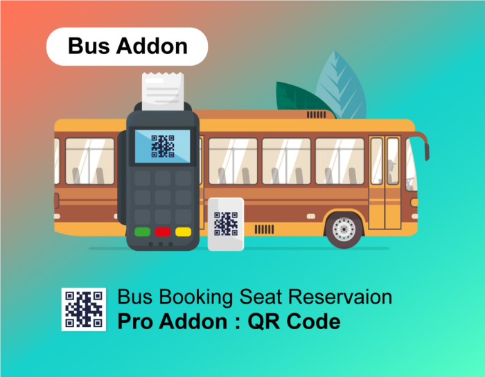 Bus Ticket Booking with Seat Reservation Pro Addon: QR Code ...