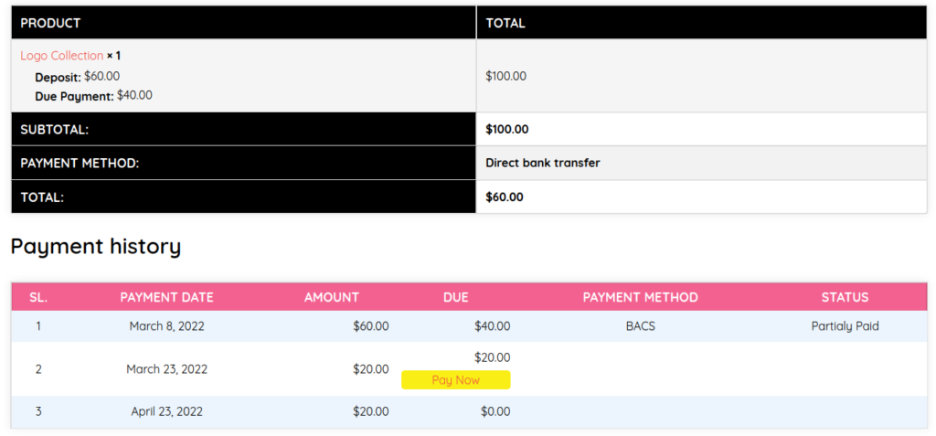 Advanced – Deposit & Partial Payment for WooCommerce Pro - MagePeople